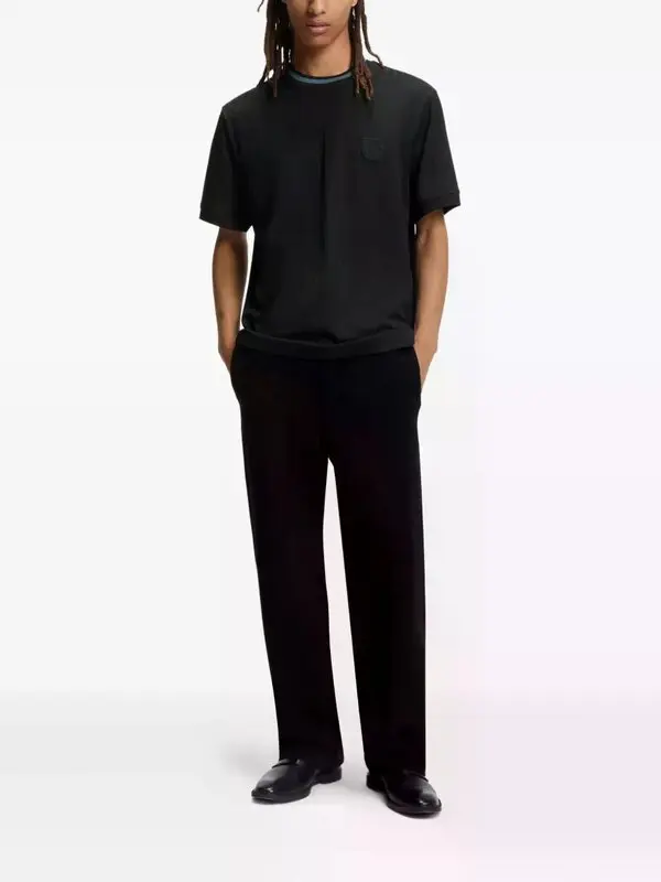 Hugo Logo-patch T-shirt - Black