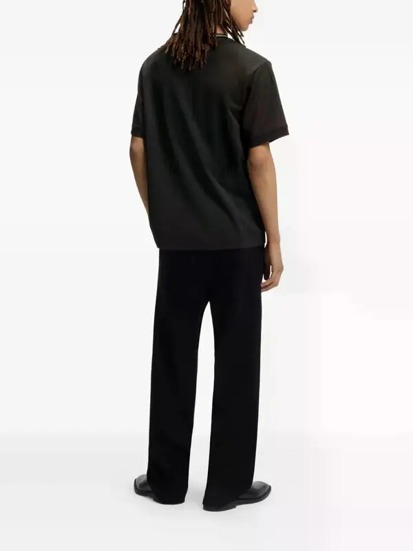 Hugo Logo-patch T-shirt - Black