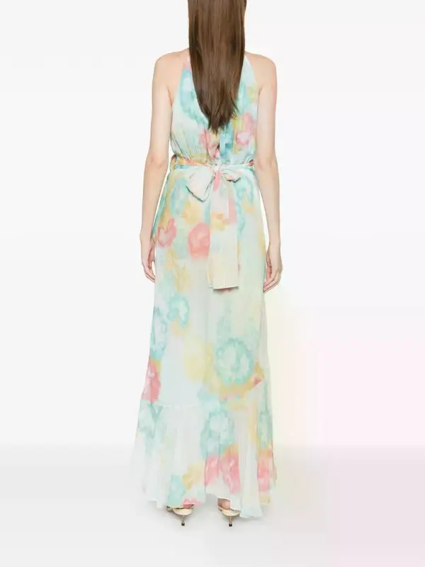 Marella Floral Print Ruffled Dress
