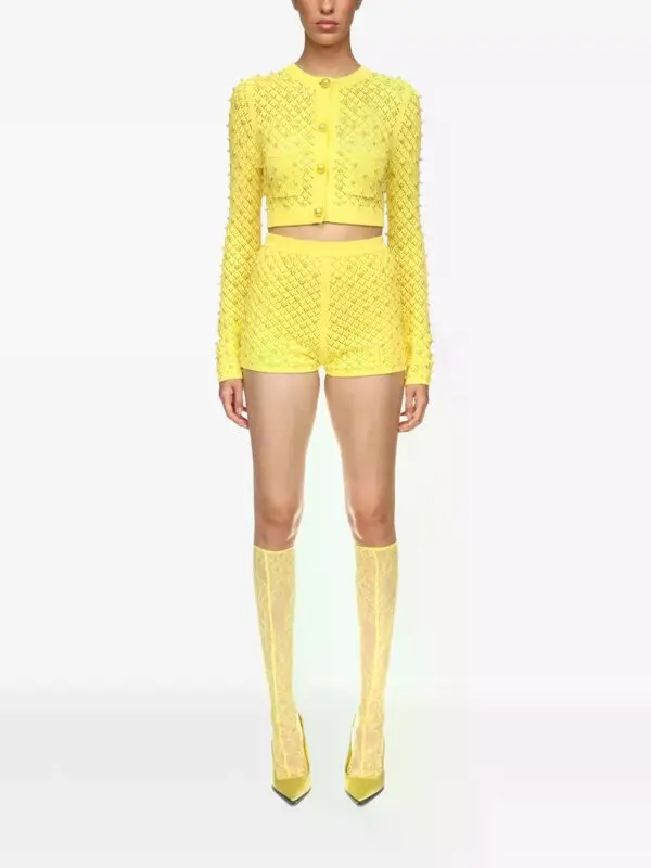 David Koma Button Embellished Cardigan