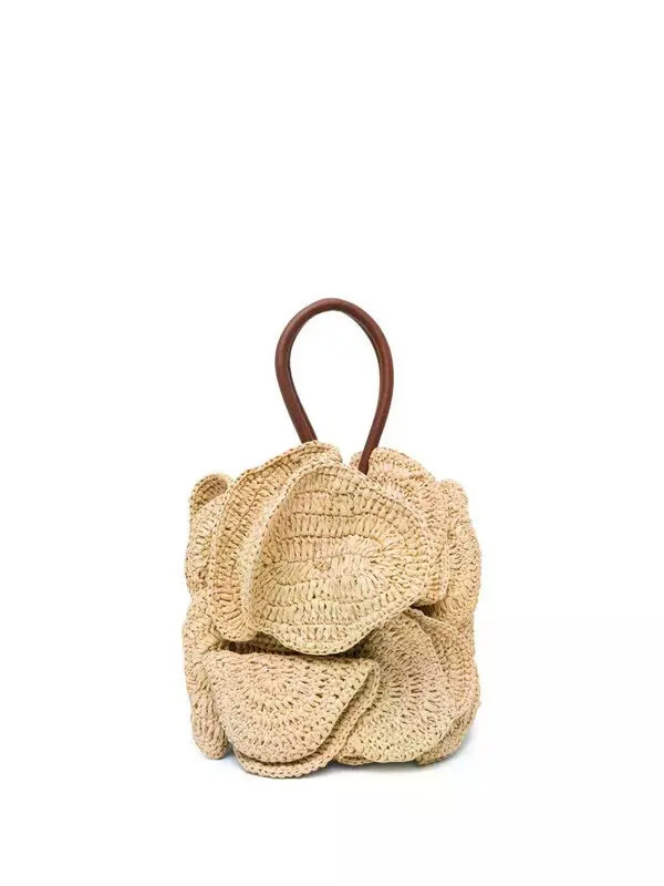 Farm Rio Raffia Tote Bag - Neutrals