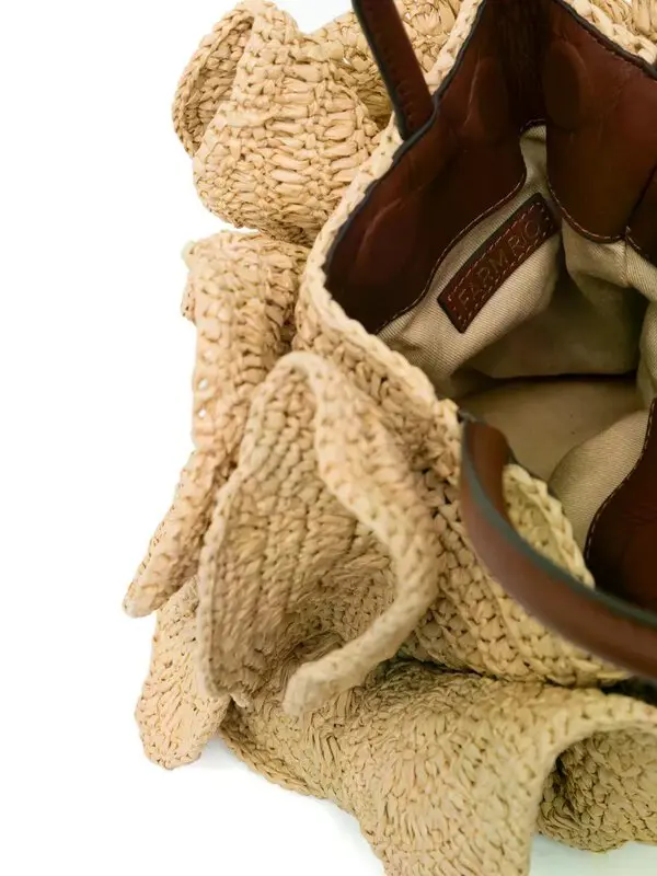 Farm Rio Raffia Tote Bag - Neutrals