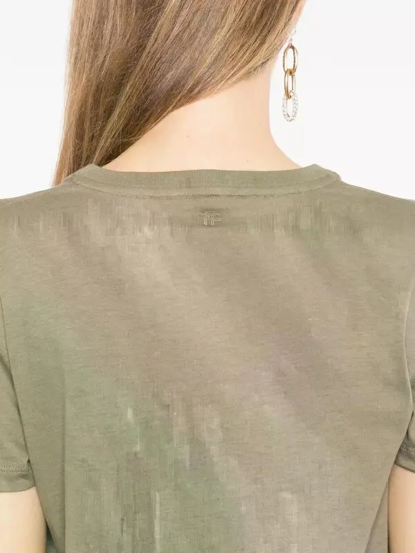 TOM FORD Crew Neck T-shirt - Green