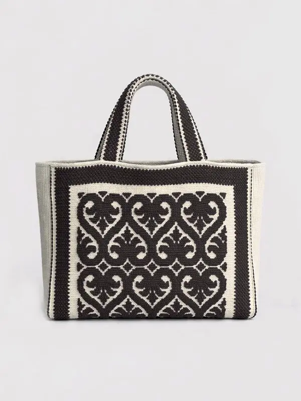 ATP ATELIER Costantine Cotton Tote Bag - Black