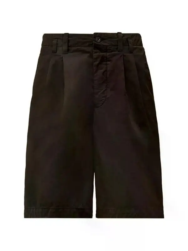 C.P. COMPANY Pleated Shorts - Black