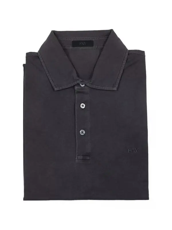 FAY Logo-embroidery Polo Shirt - Grey