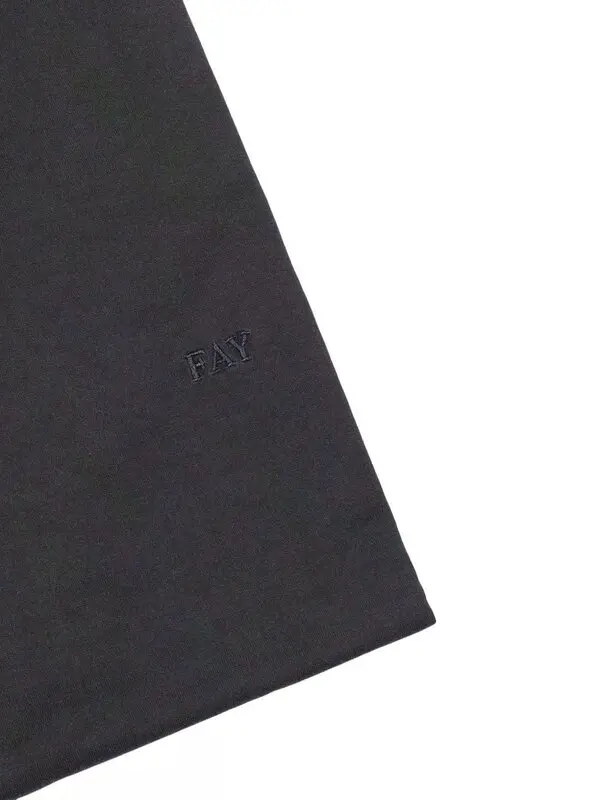 FAY Logo-embroidery Polo Shirt - Grey
