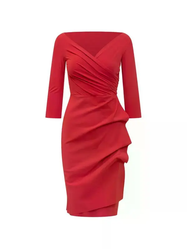 Chiara Boni La Petite Robe Ruffled V-neck Dress
