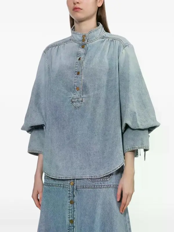 Zimmermann Balloon-sleeve Blouse - Blue
