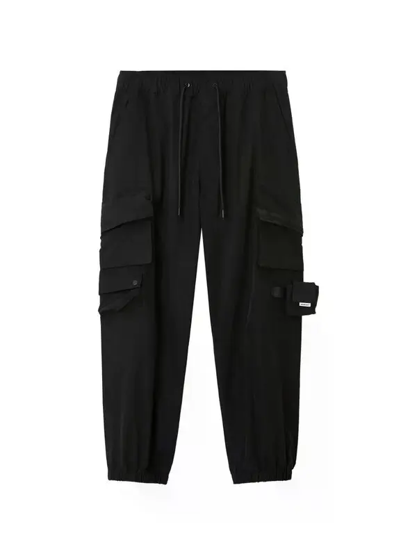MUSIUM DIV. Drawstring-fastening Cargo Trousers - Black