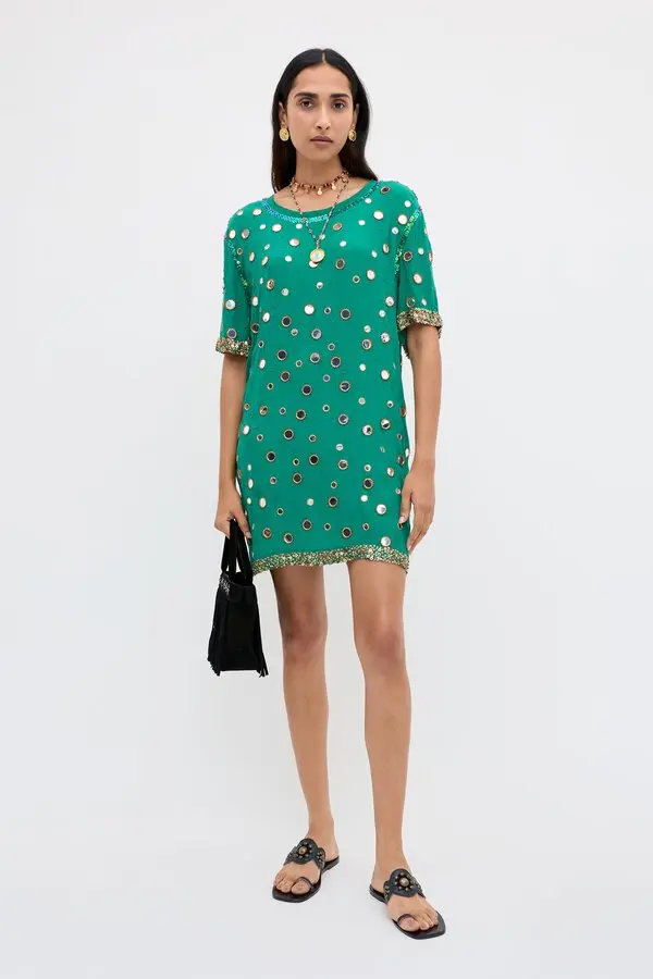 Rixo Cruz Lume Embellishment - Green