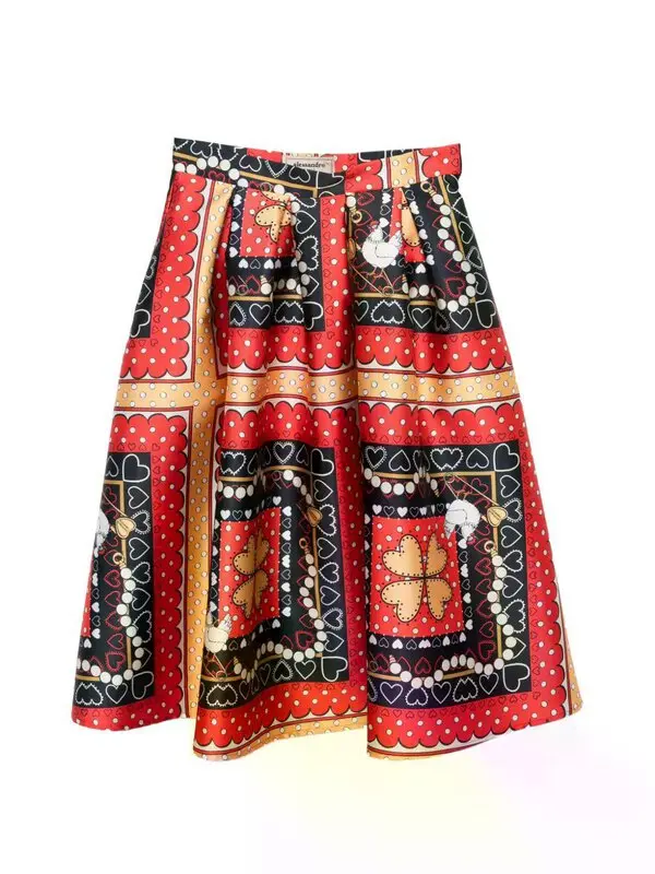 ALESSANDRO ENRIQUEZ Printed Skirt