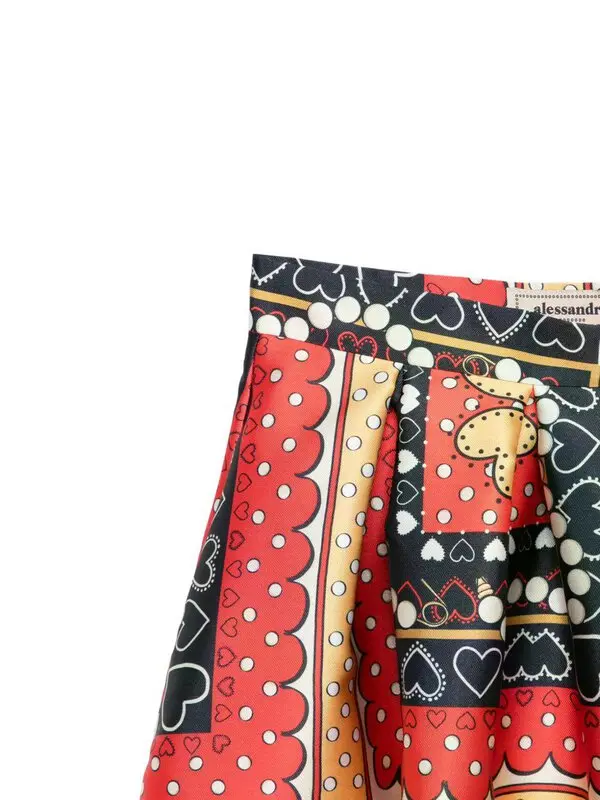 ALESSANDRO ENRIQUEZ Printed Skirt