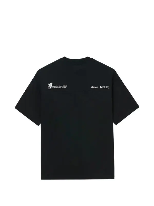 Izzue Logo-printed Short-sleeve T-shirt - Black