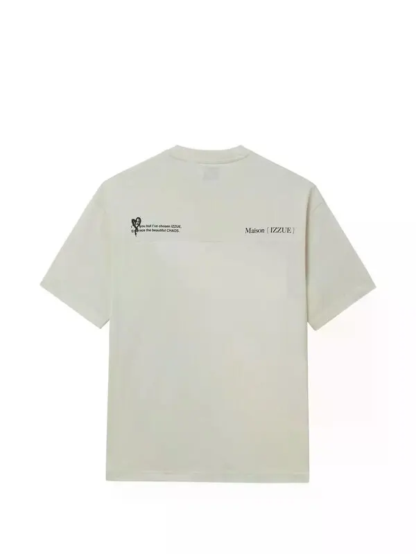 Izzue Heart-motif T-shirt - Neutrals