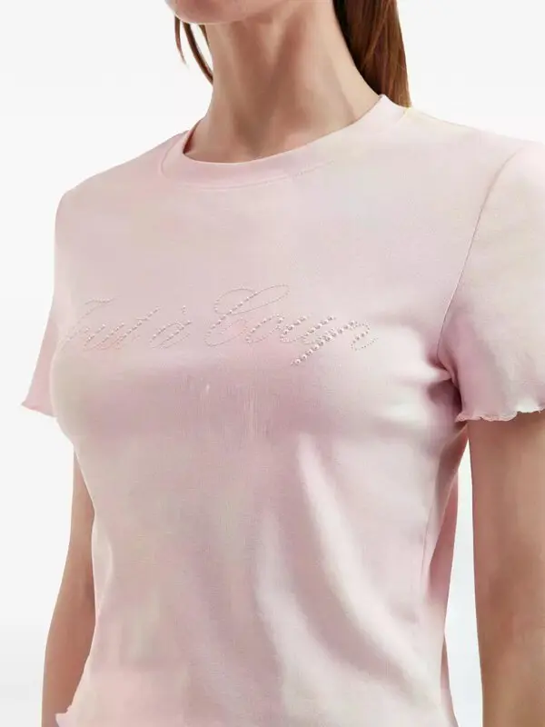 TOUT A COUP Ruffled T-shirt - Pink