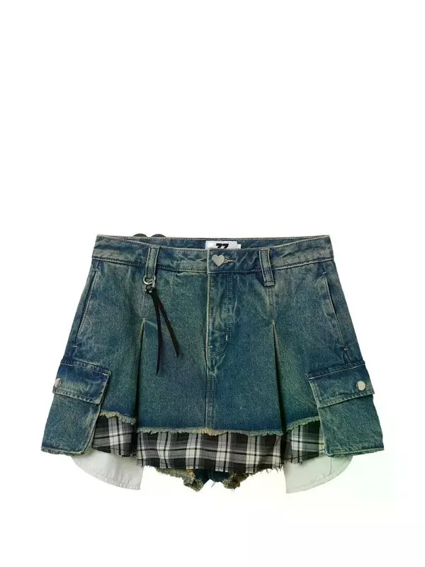 Izzue Cargo Pleated Cotton Shorts