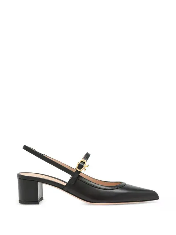 GIANVITO ROSSI Allette Strap-detail Pumps - Black