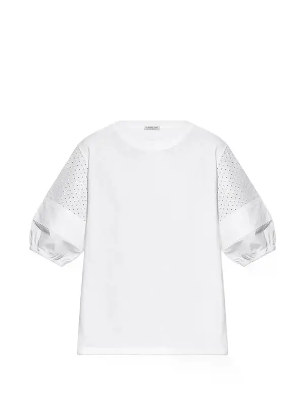 Moncler Eyelet-detail T-shirt - White