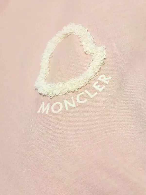 Moncler Logo Appliqué T-shirt - Pink