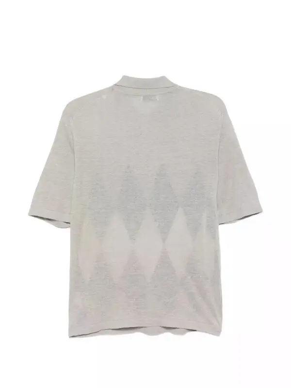 BALLANTYNE Argyle-pattern Polo Shirt