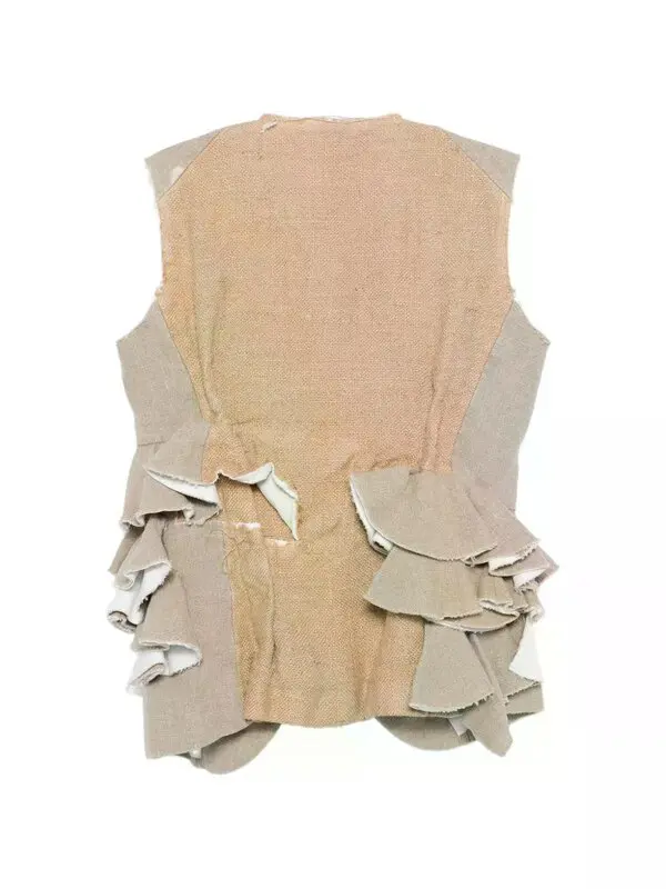 Comme Des Garçons Ruffled Waistcoat - Neutrals
