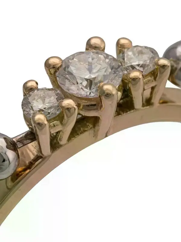 Delfina Delettrez 18k Yellow Diamond Two In One Ring