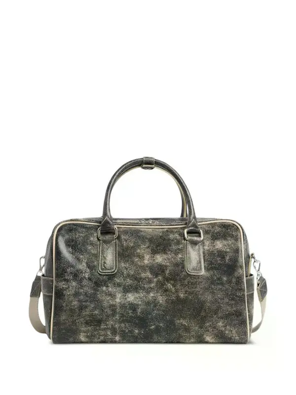 Dsquared2 Cracked Leather Duffle Bag