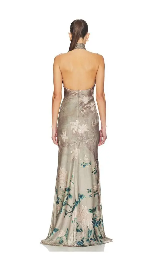 SAU LEE Gillian Satin Dress