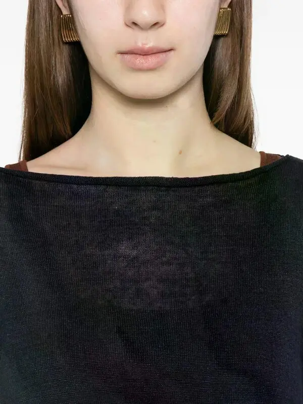 ROBERTO COLLINA Boat Neck Jumper