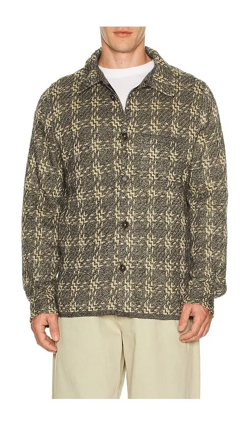 Guest In Residence Plaid Linen Blend Work Shirt In . Also