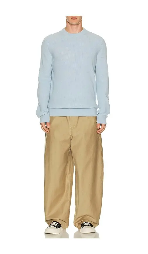 Guest In Residence Alldays Crew Linen Combo Sweater