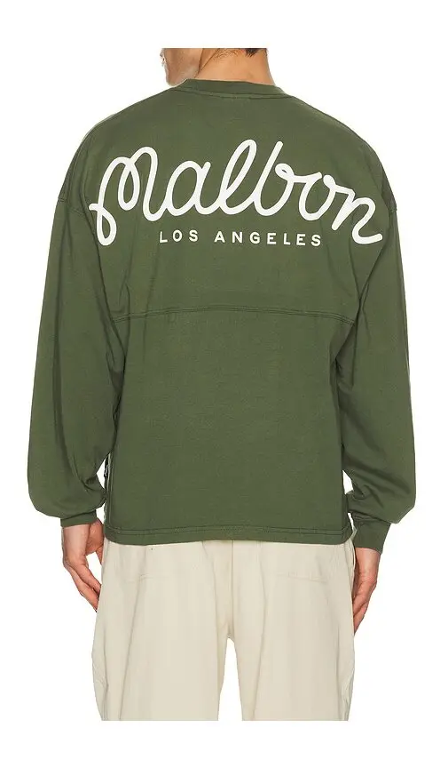 MALBON Horizon Tee In . Also - Olive