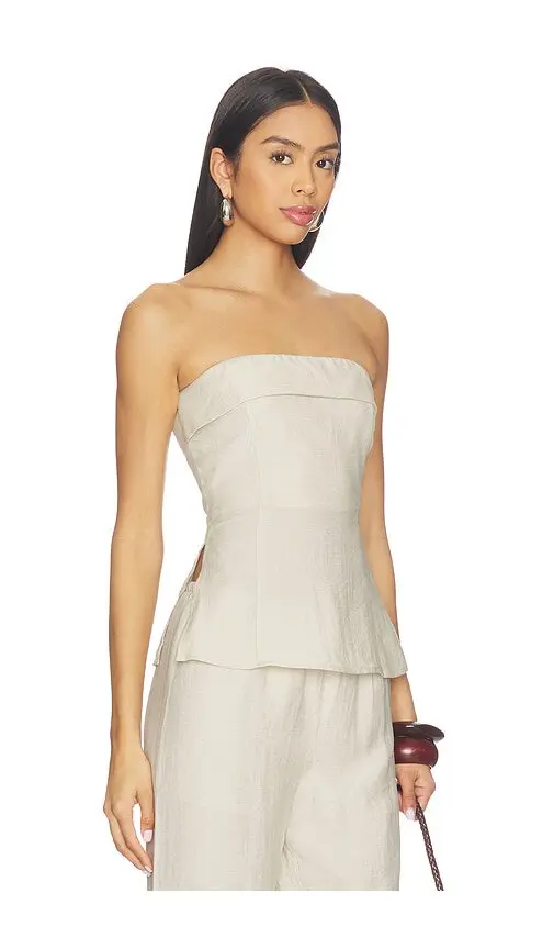 Heartloom Anne Strapless Top - Beige