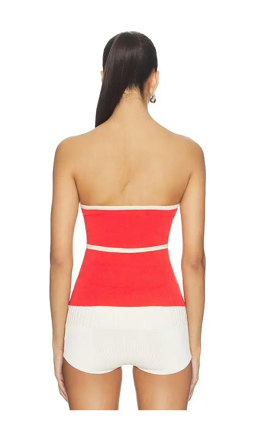 Heartloom Averil Ribbed Knit Top - Red