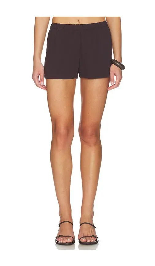 Amanda Uprichard X Revolve Mariko Shorts - Chocolate