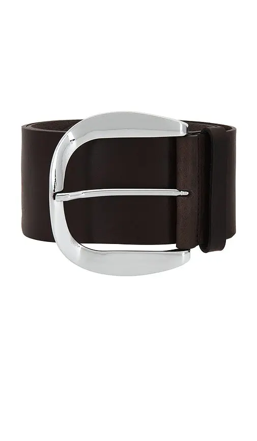 ANIYE BY Aly Wide Leather Belt With Silver-tone Buckle