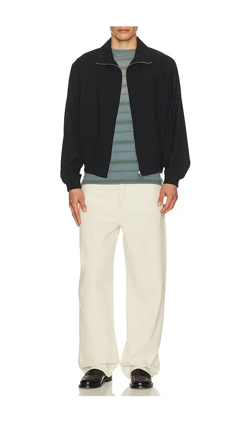 FRAME Wool Zip Blouson - Navy