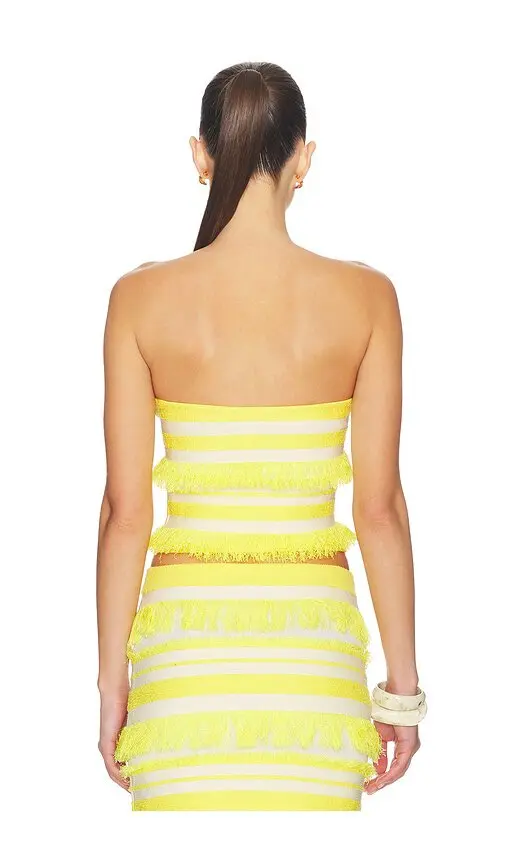 Simkhai Cairo Knit Tube Top - Yellow