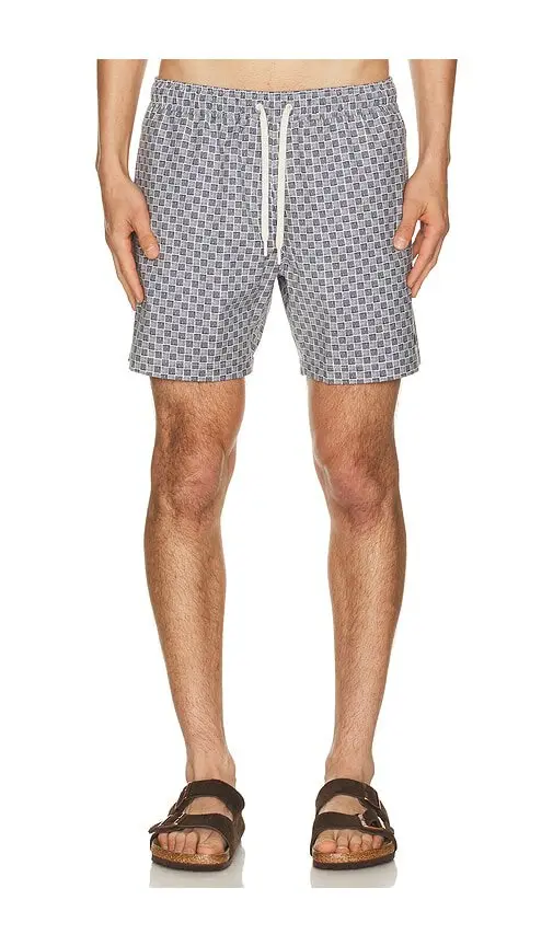 Faherty Brand All Day 6" Swim Trunks - Grey