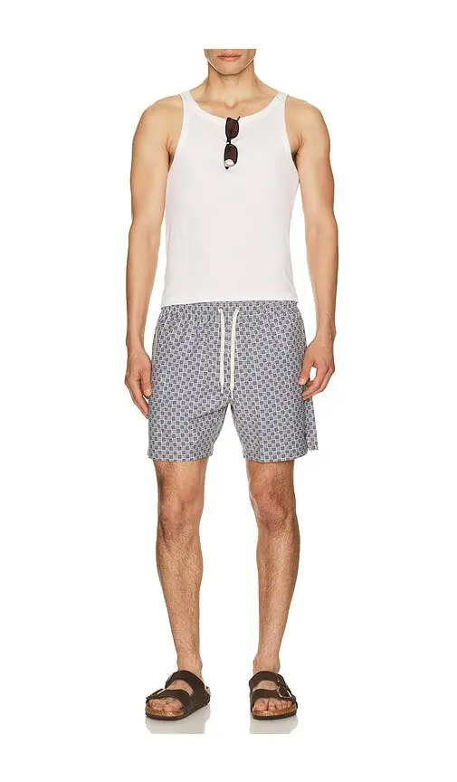Faherty Brand All Day 6" Swim Trunks - Grey