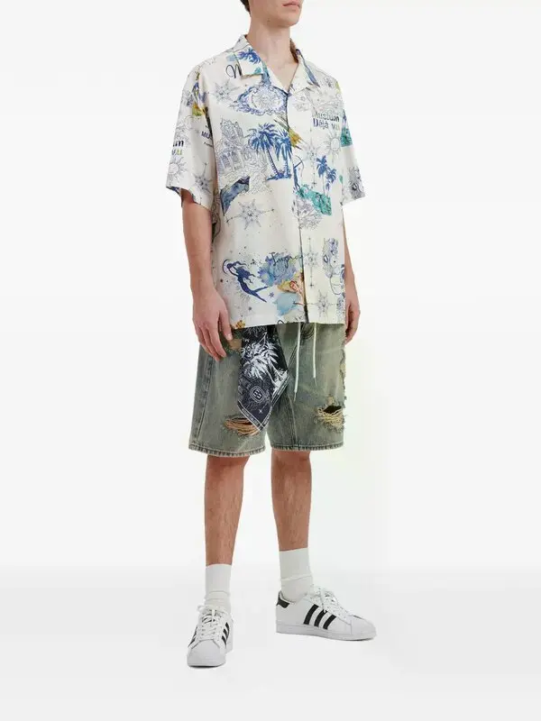 MUSIUM DIV. Distressed Denim Shorts
