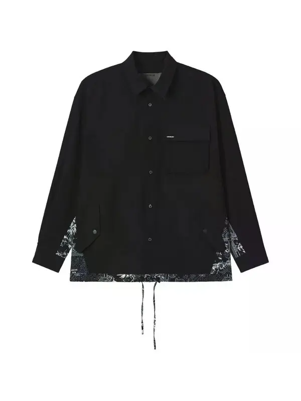 MUSIUM DIV. Paisley Panel Pocket Shirt