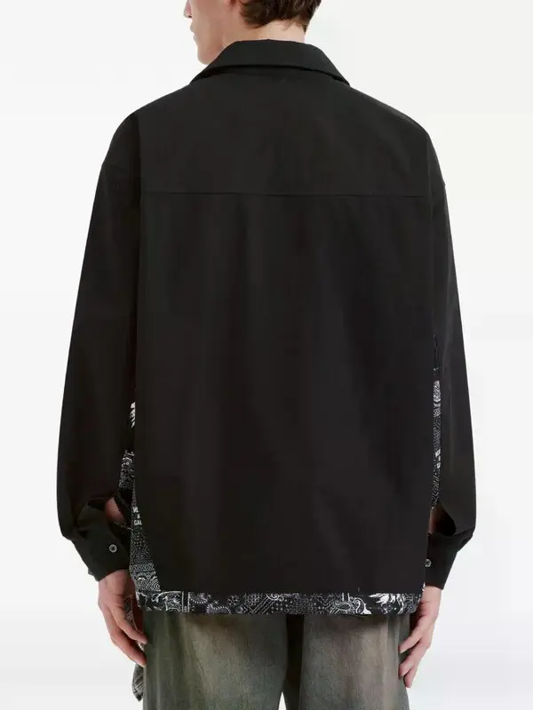 MUSIUM DIV. Paisley Panel Pocket Shirt