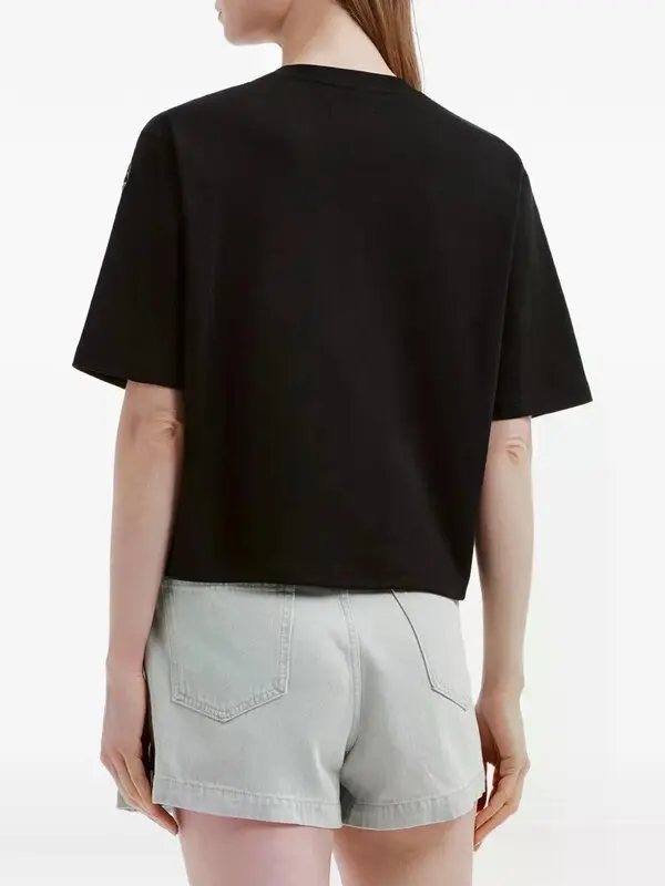 MUSIUM DIV. Bow-detail T-shirt - Black
