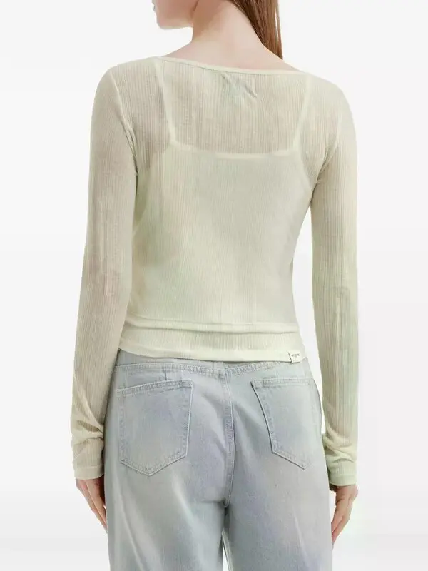 MUSIUM DIV. Button Ribbed Sleeveless Top