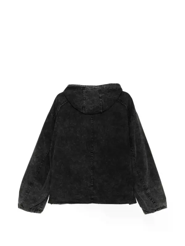 JUUN.J Hooded Zip Jacket - Black