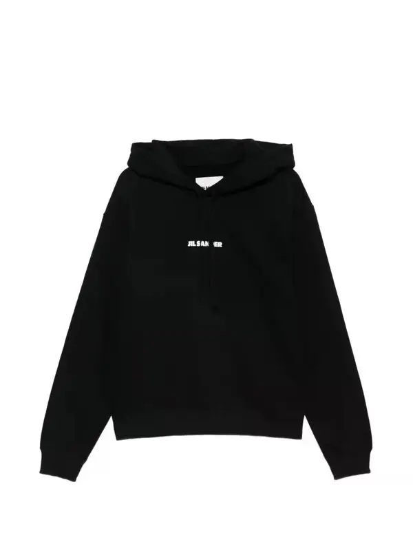 JIL SANDER Logo-print Hoodie - Black