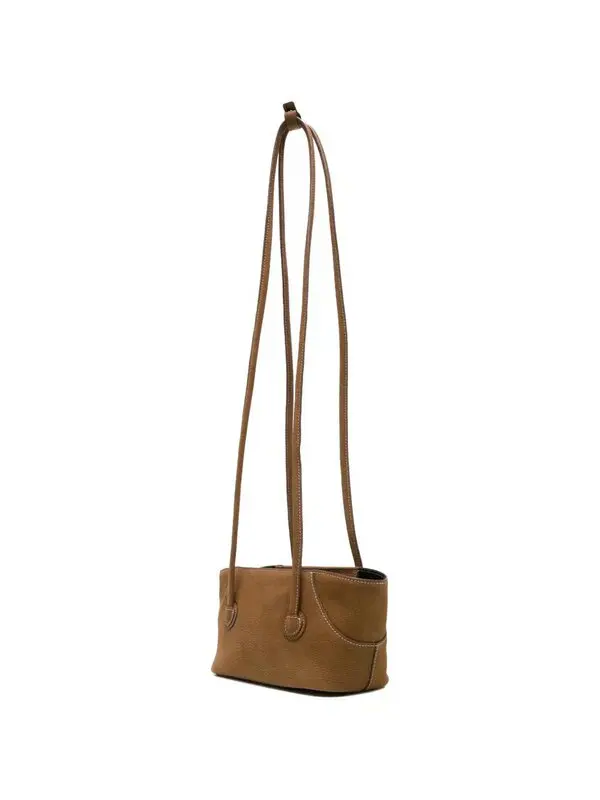 MARGESHERWOOD Topstitch Shopper Shoulder Bag - Brown