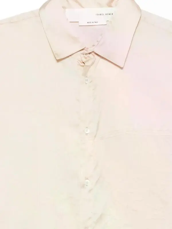 Isabel Benenato Crinkled Shirt